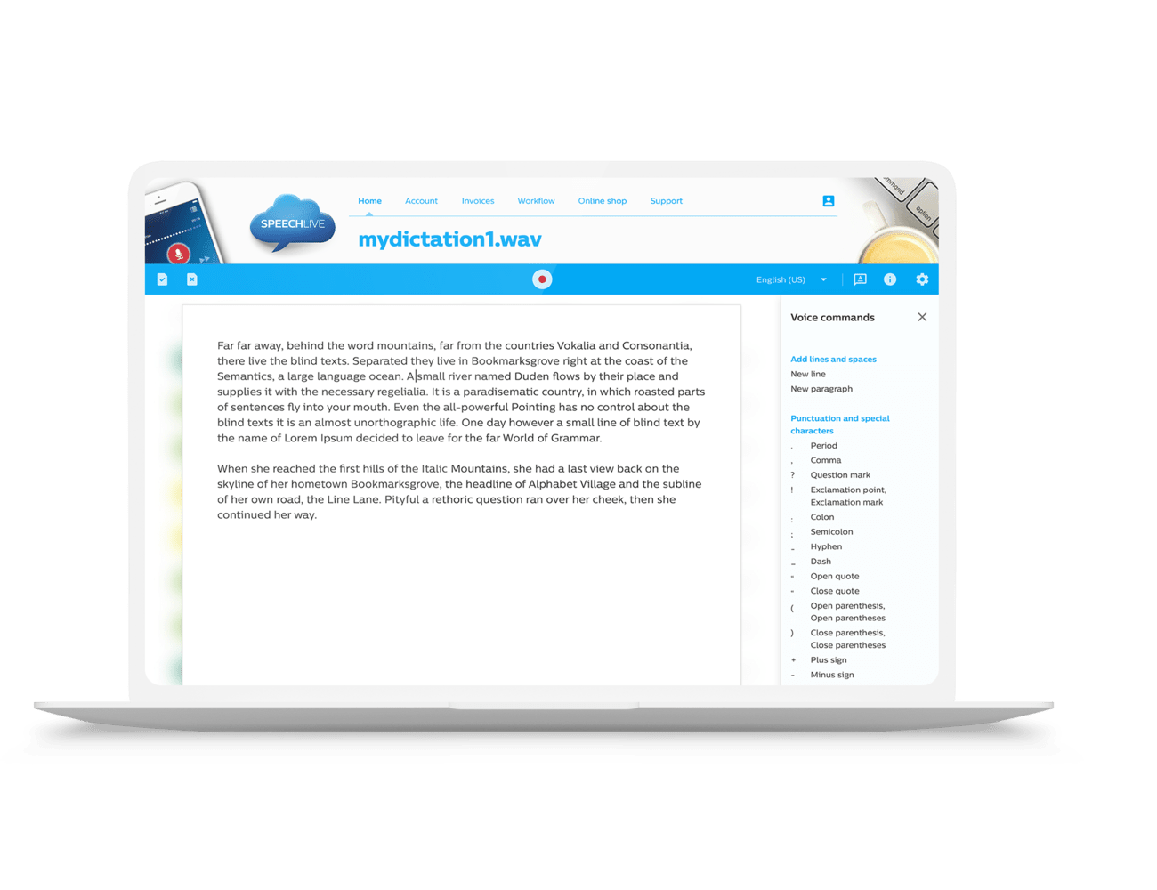 Nuance Powermic 4 Speech Recognition Microphone for Dragon | Dictationstore